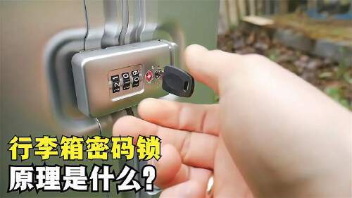 行李箱密码锁内部构造大揭秘!忘记密码3秒破解不求人