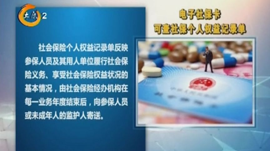 电子社保卡可查社保个人权益记录单,不用再去社保经办机构打印