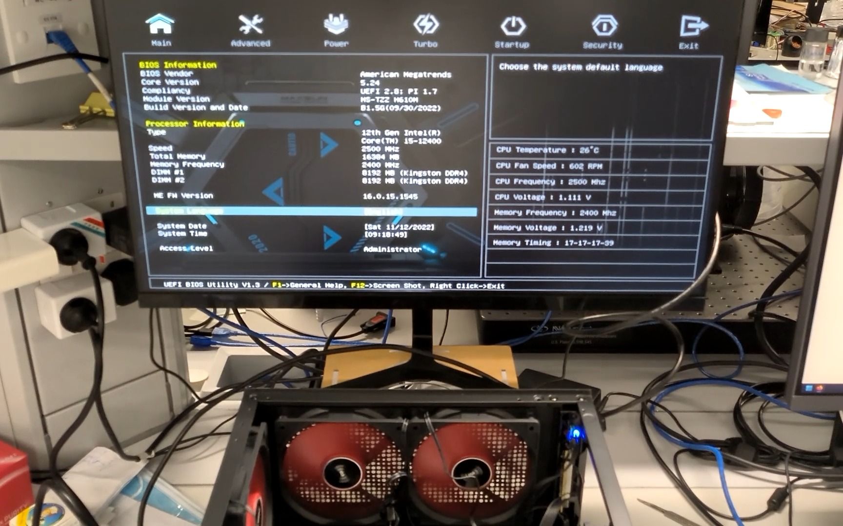 [两倍速] 装机记录:实验室电脑12400+h610m
