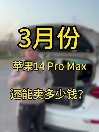 三月份苹果14promax还能卖多少钱? #苹果手机 #苹果14promax #二手...