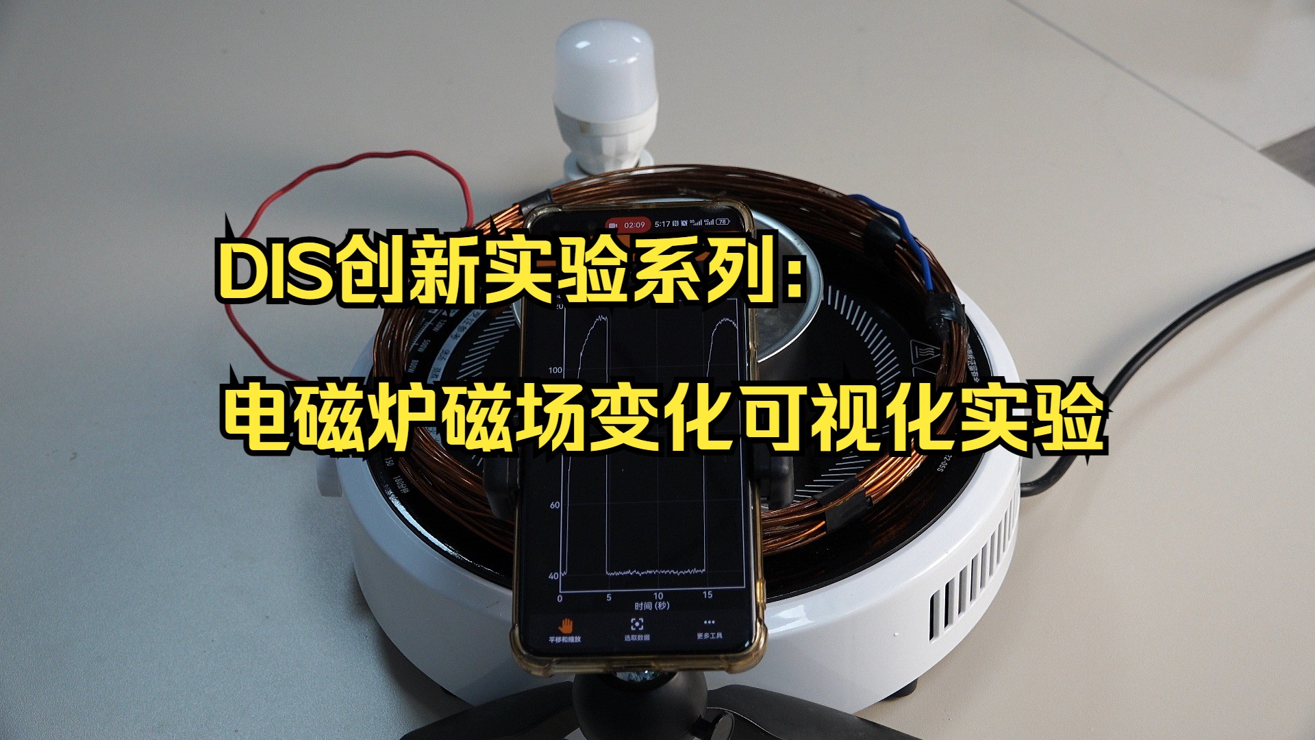 DIS创新实验系列:电磁炉磁场变化可视化实验