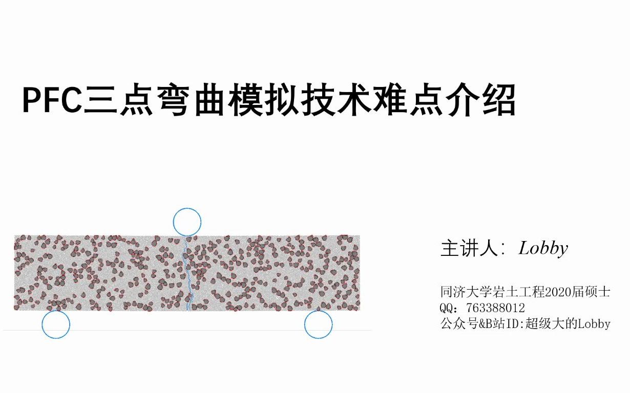 技术邻直播视频——PFC模拟三点弯曲试验(clump与dfn)