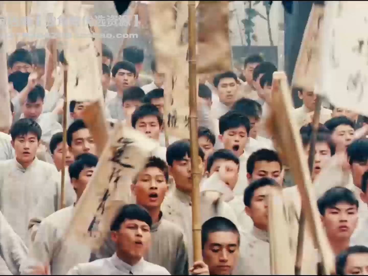 《纪念一二九运动》背景视频诗歌朗诵学生爱国演讲舞台表演学校演出...