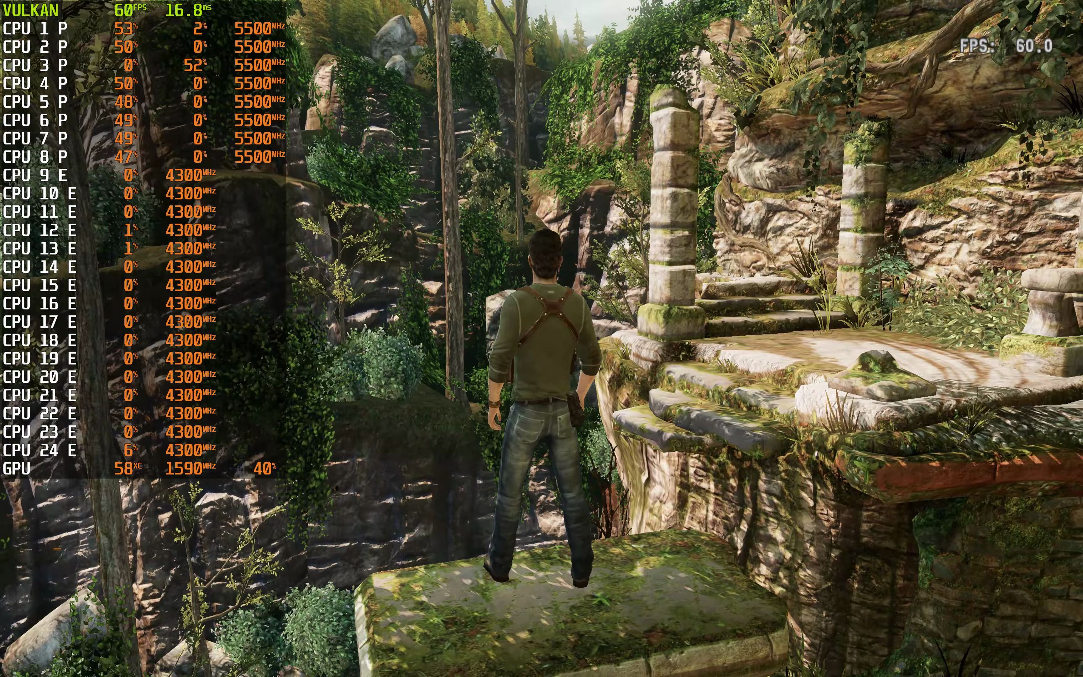 《神秘海域3》 PC 4K60fps 高清试玩| RPCS3 PS3模拟器|13900K