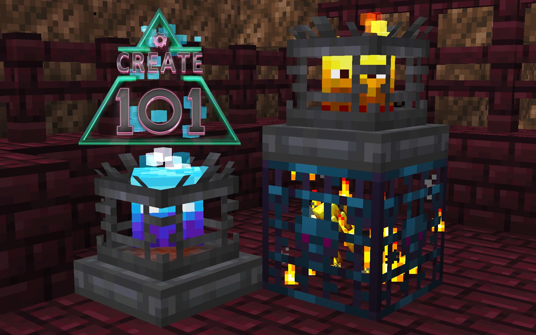 Create101《Ep3 险象环生的地狱》我的世界机械动力多模组生存实况...