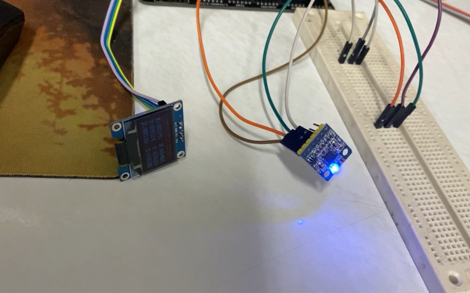 stm32连接mpu6050模块验证