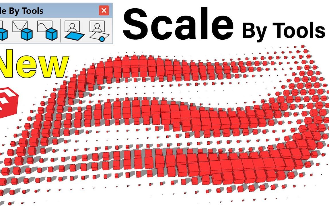 SketchUp的新插件缩放工具-教程丨New Plugin Scale By Tools For ...