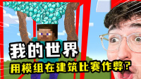 我的世界:用模组在建筑比赛作弊,朋友辛苦搭建,玩家一键生成