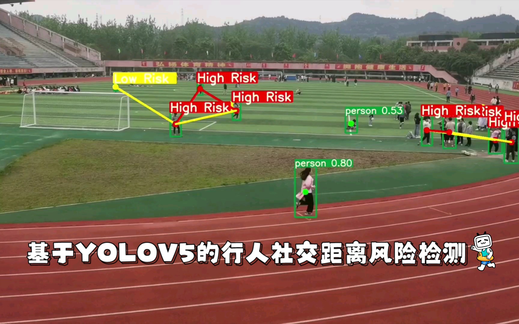 基于YOLOV5的行人社交距离风险检测