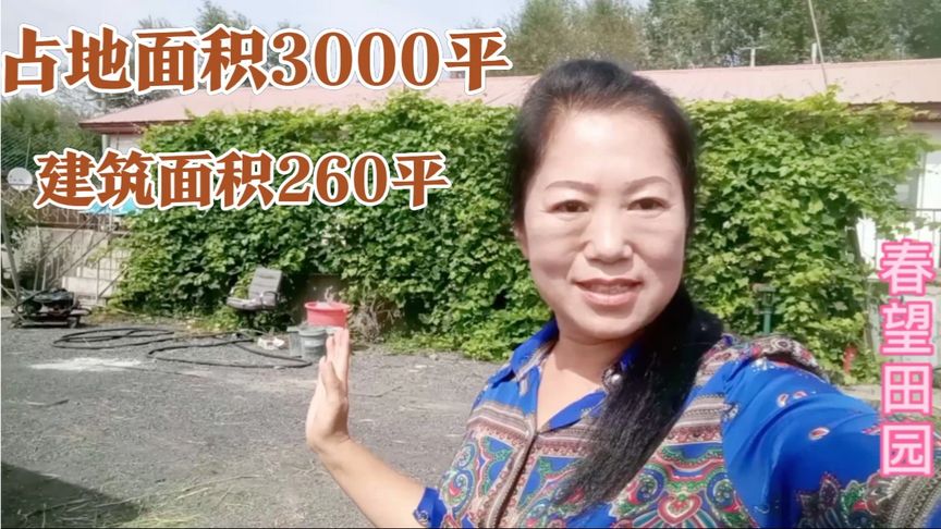 前面是道后面是山,房屋建筑面积260平,占地面积3000平值多少钱