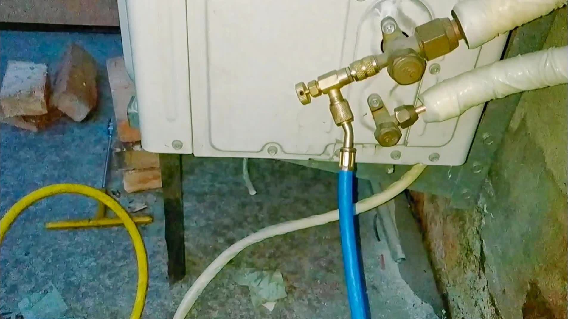 变频空调安装时怎么抽真空取表,学会了这些细节你也能当师傅