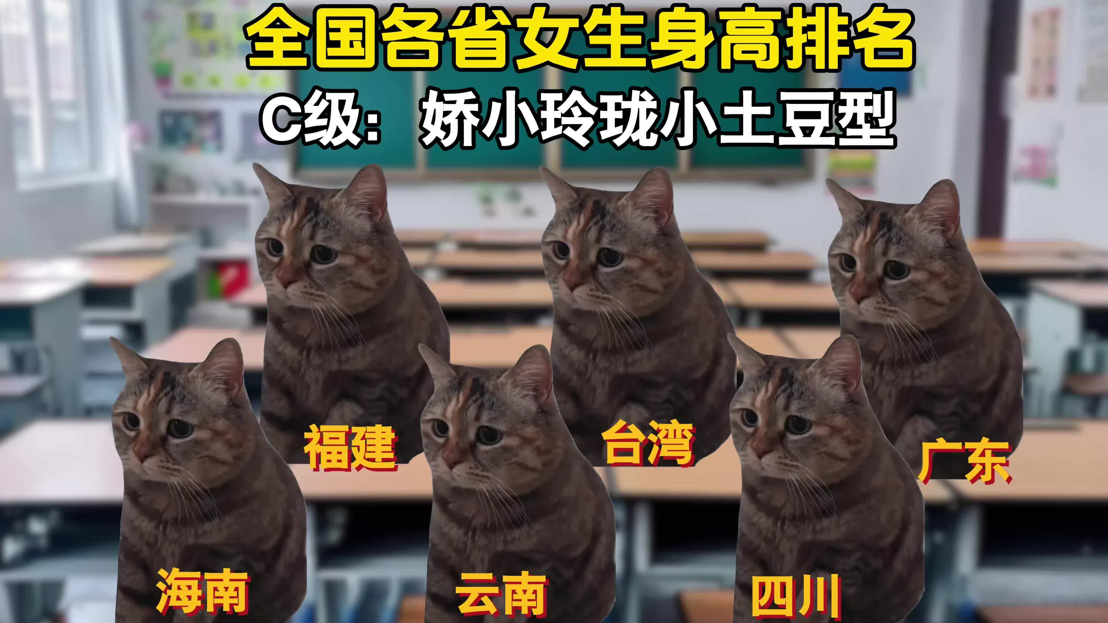 全国女生身高排名,各省数据对比,最新统计结果