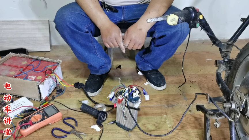 电动车都有电子刹车功能,很多人车没接,接线非常简单,看演示!