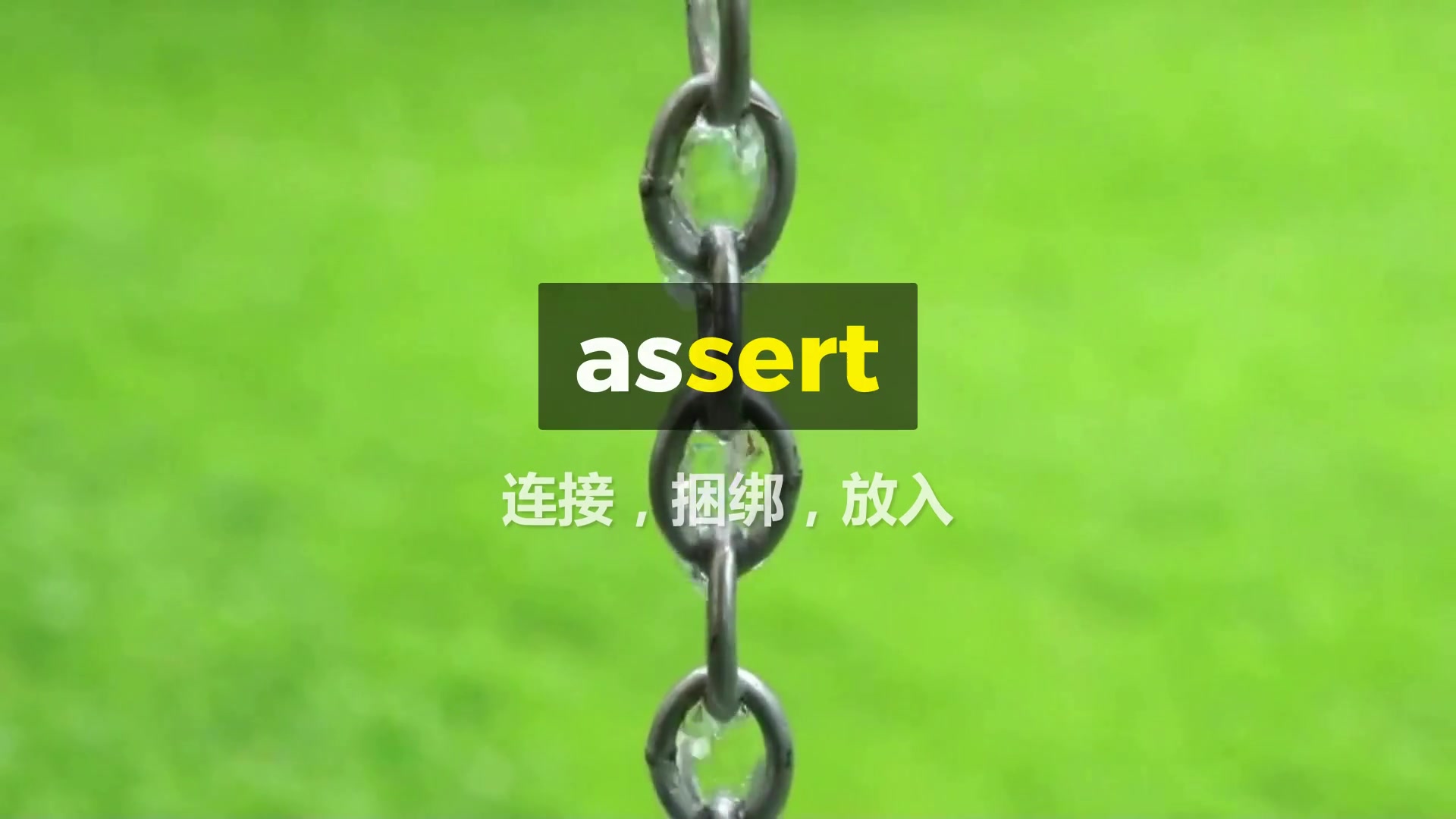 六级核心词:assert(排行 3166 词频 10719)