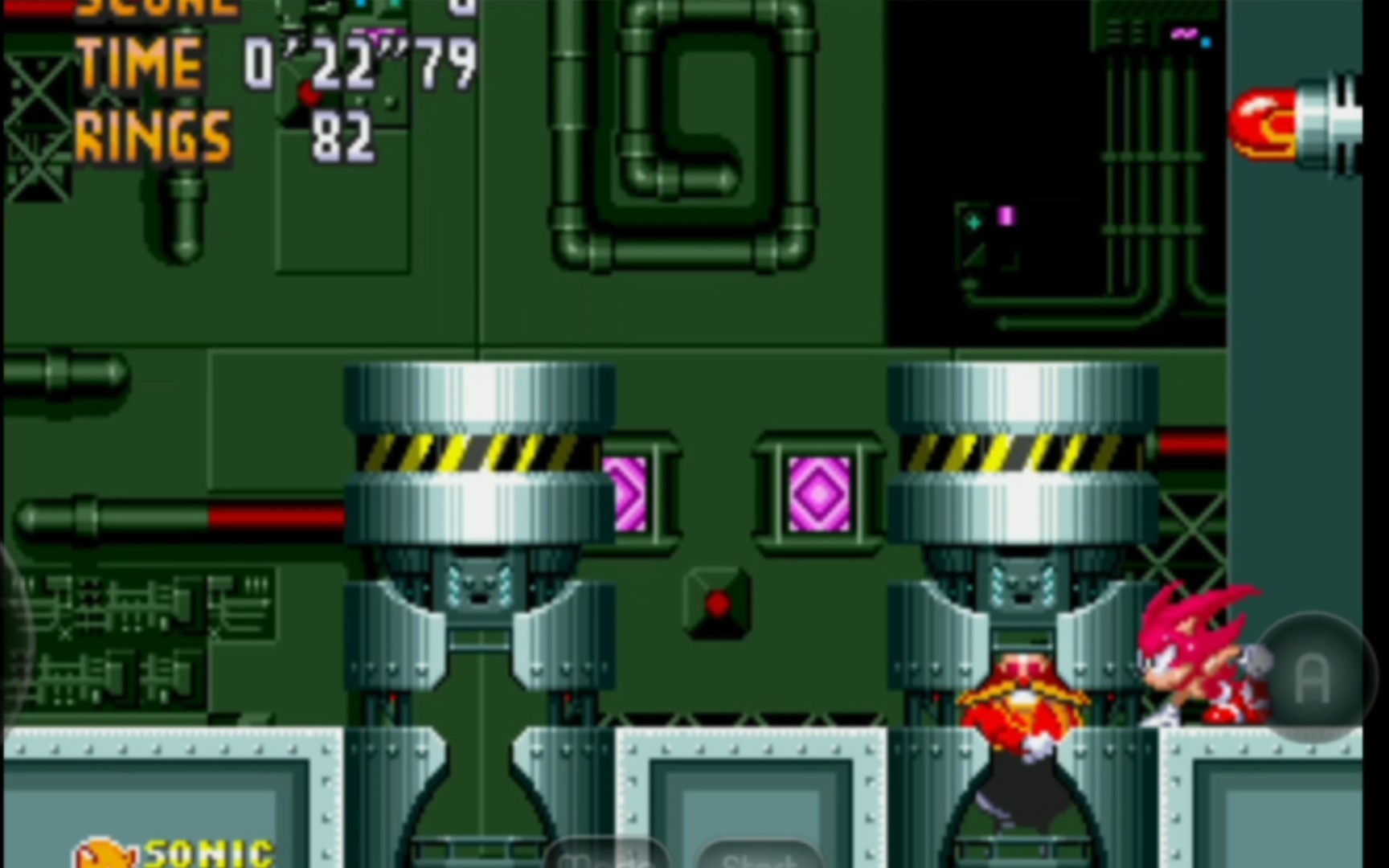 Sonic改版游戏 Sonic Alphaomega debug,超索及最终关演示(rom提供...
