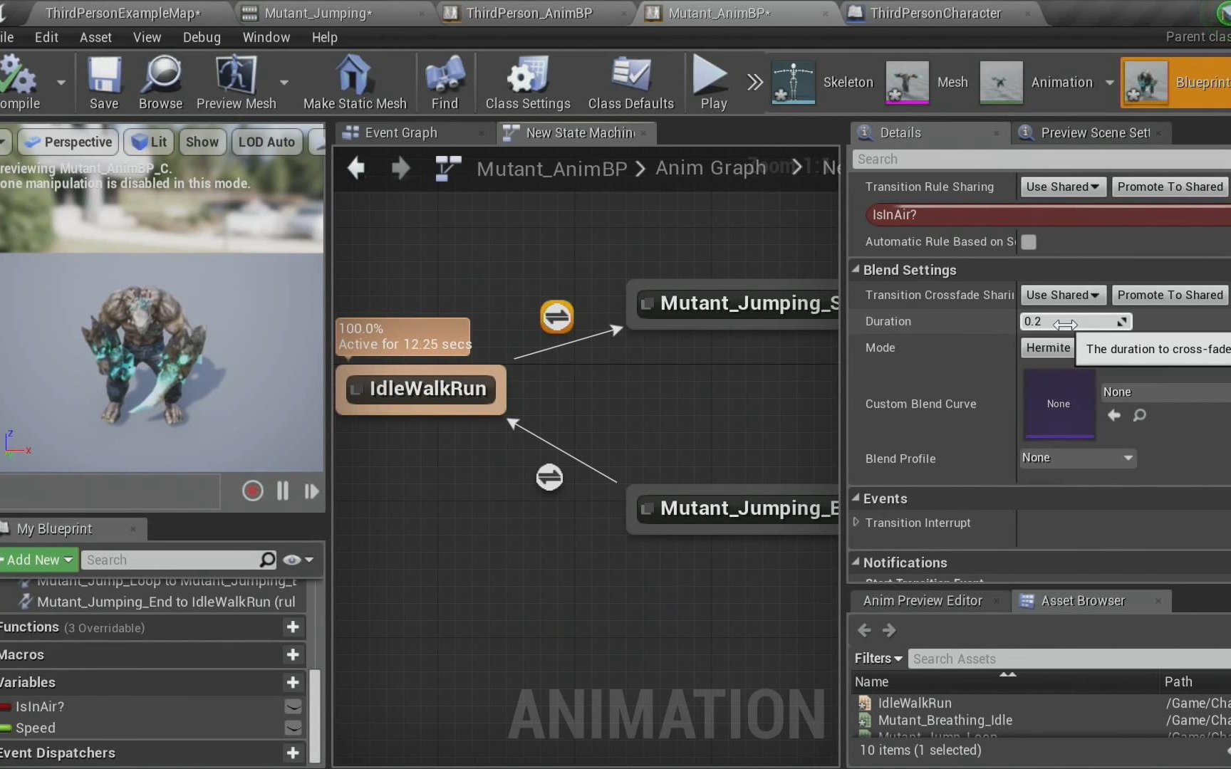 UE4官方教程 直播讲座 UE4角色动画系统介绍 _合并版