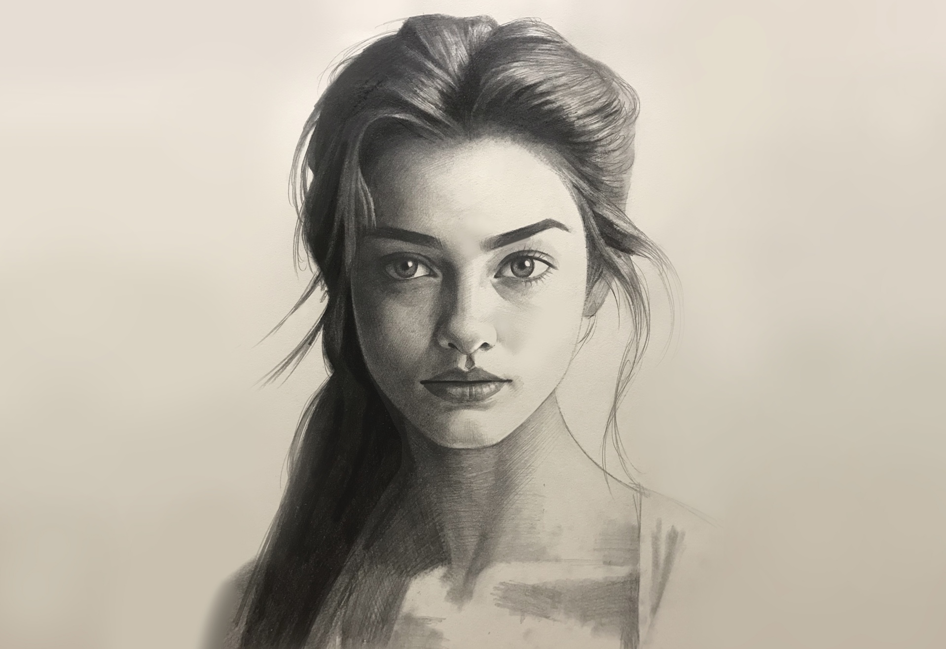 【铅笔女青年素描头像教程】手把手教学