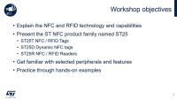 ST25 NFC培训v2.1-1.1 ST25 NFC研讨会概述和议程