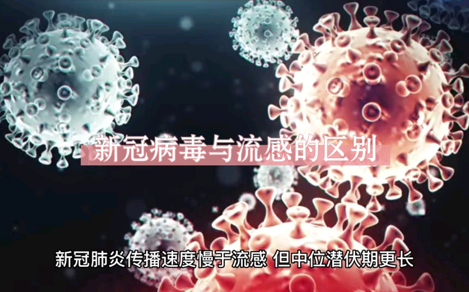 新冠病毒与流感的区别