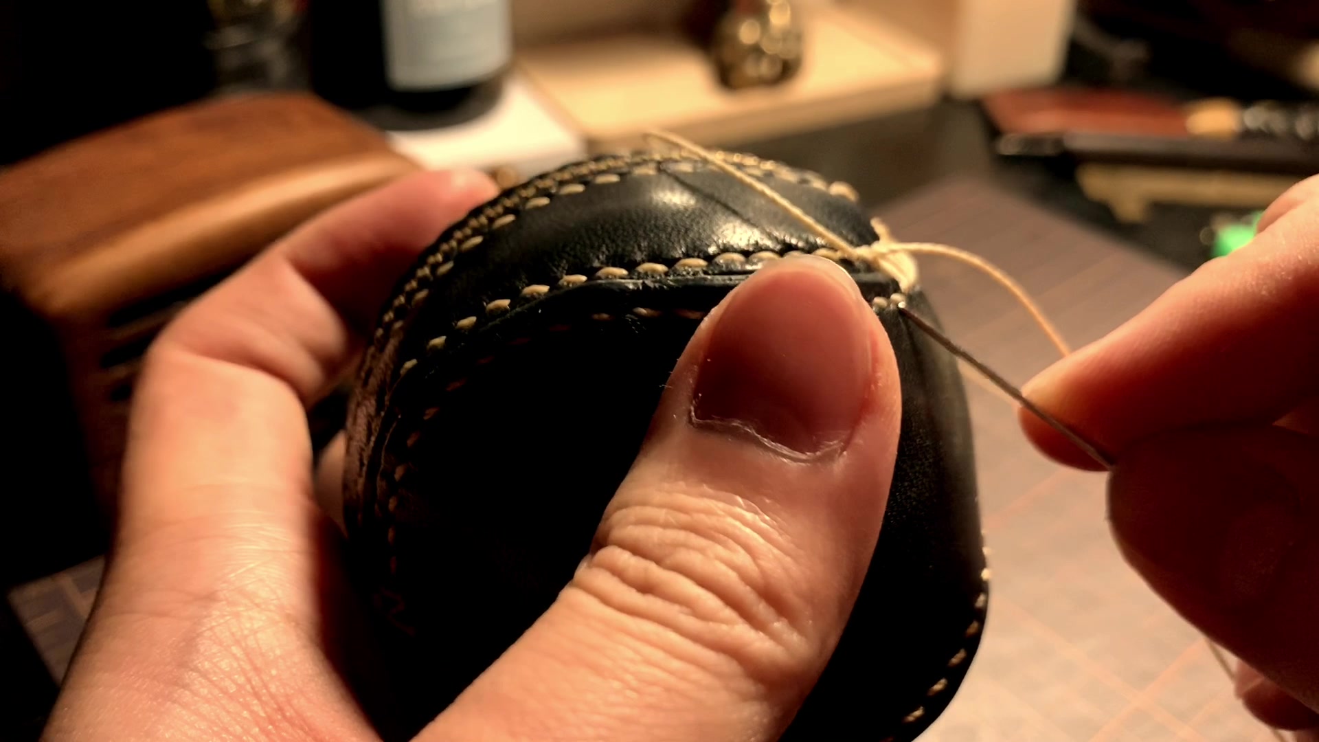 [TentMade]棒球是怎么做出来的?--手工皮具半教程