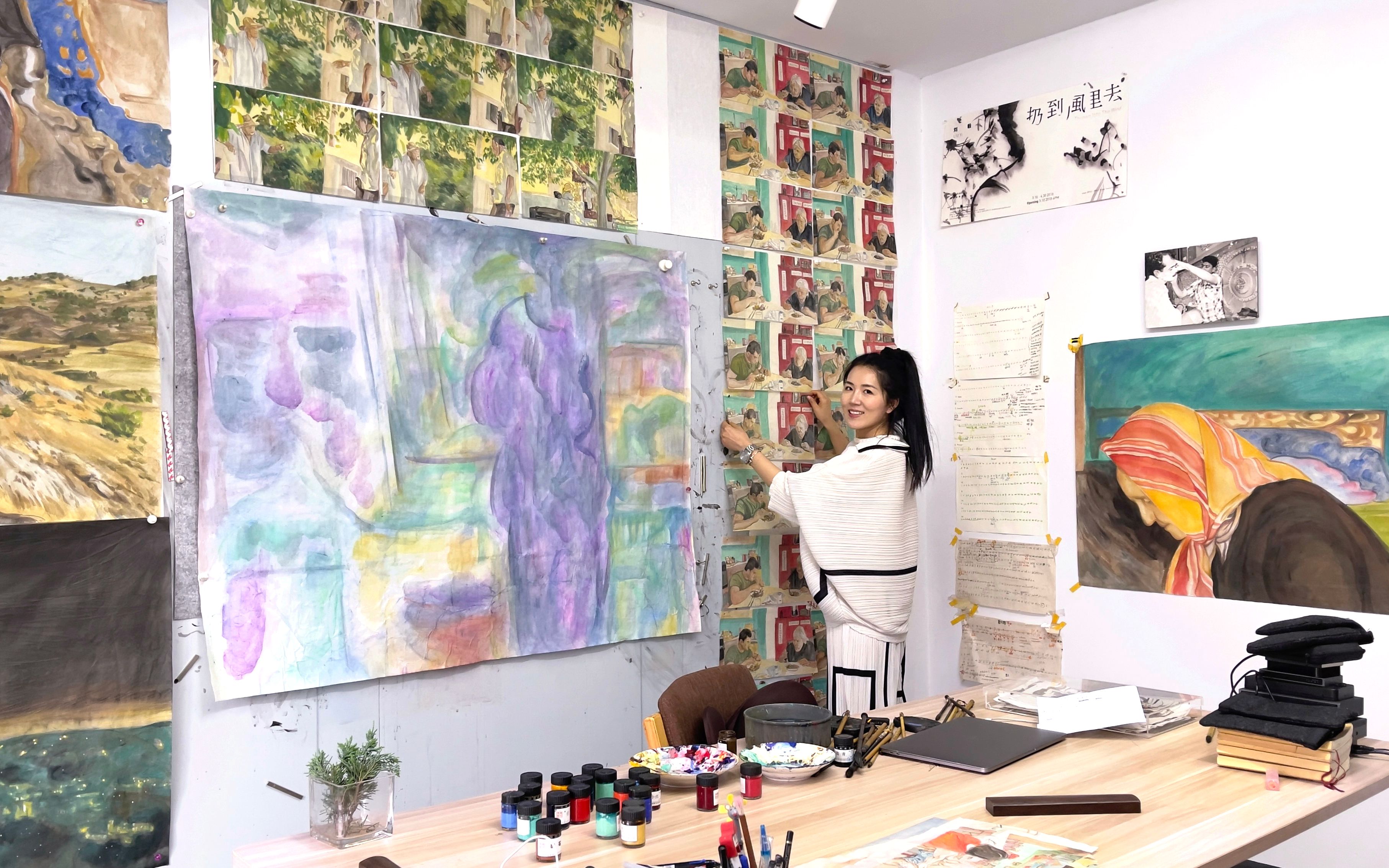 【一条带你看艺术】创作这样的水墨动画,她是唯一的女生