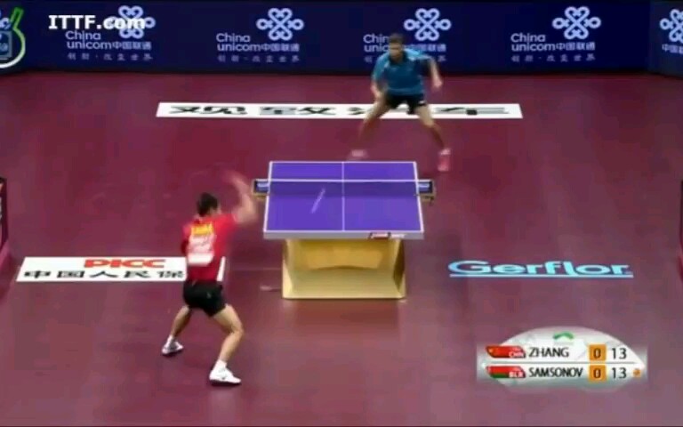 乒乓球比赛中的超长多拍对决,大蟒许昕压轴