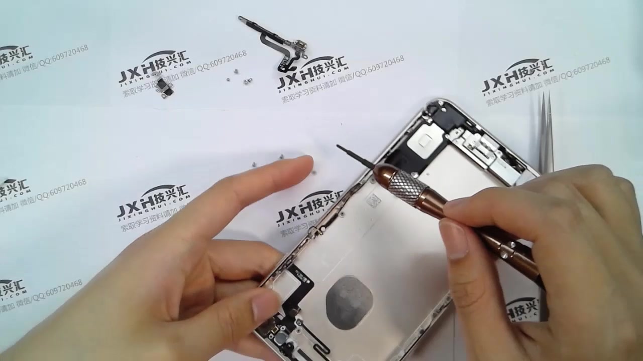 6sp 音量键和开机键排线的拆卸