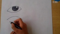 简笔画画眼睛鼻子耳朵嘴巴的画法根李老师学画画