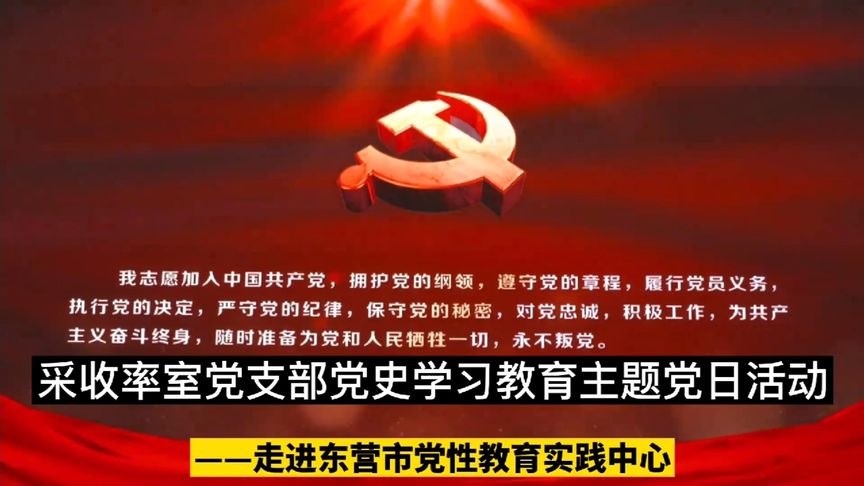 采收率党支部主题党日活动