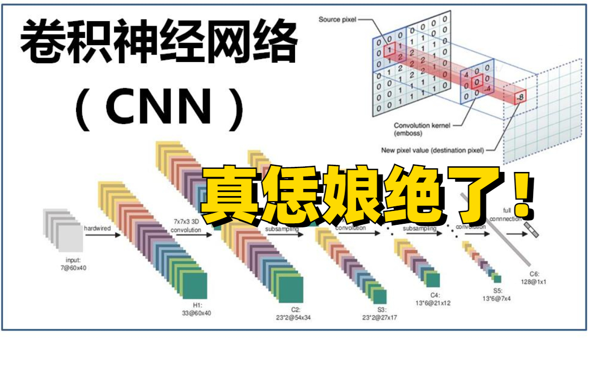 (附源码)【卷积的魅力】三天学会CNN卷积神经网络,清华博士用大白话...