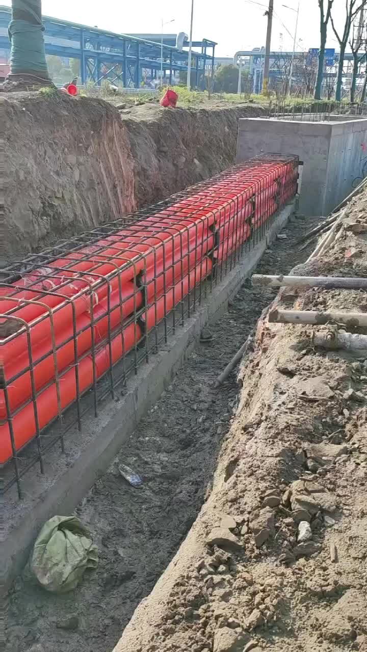 mpp电力管施工现场发回的视频,好评啊