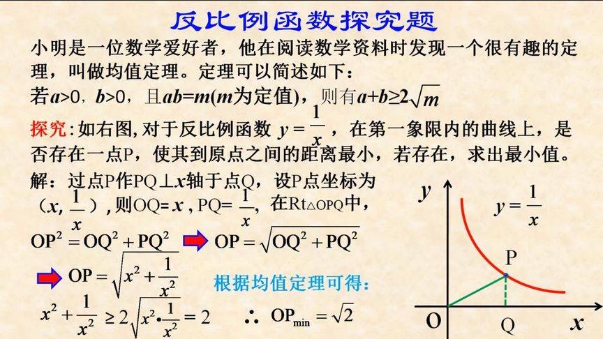 代入感很强的一道反比例函数探究题,洞察中考出题方向(看介绍)