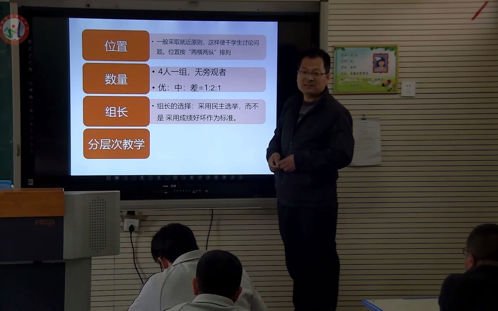 石家栏学区课堂小组教学管理