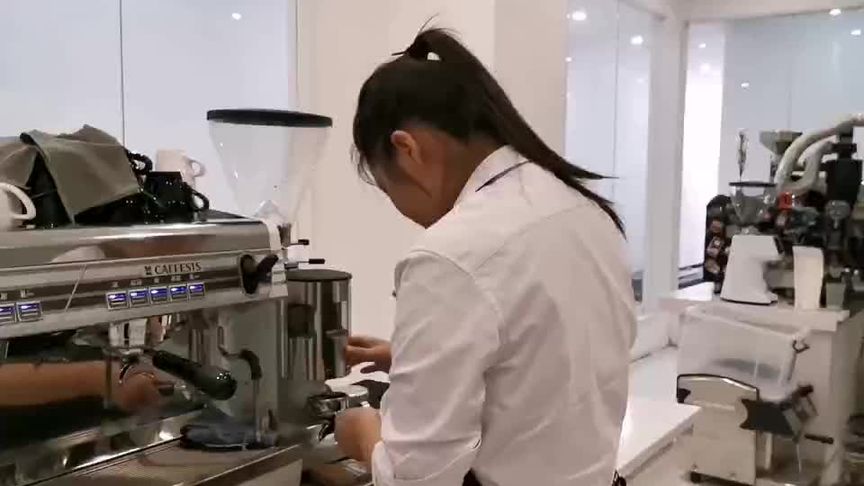 咖啡拉花流程练习#咖啡拉花