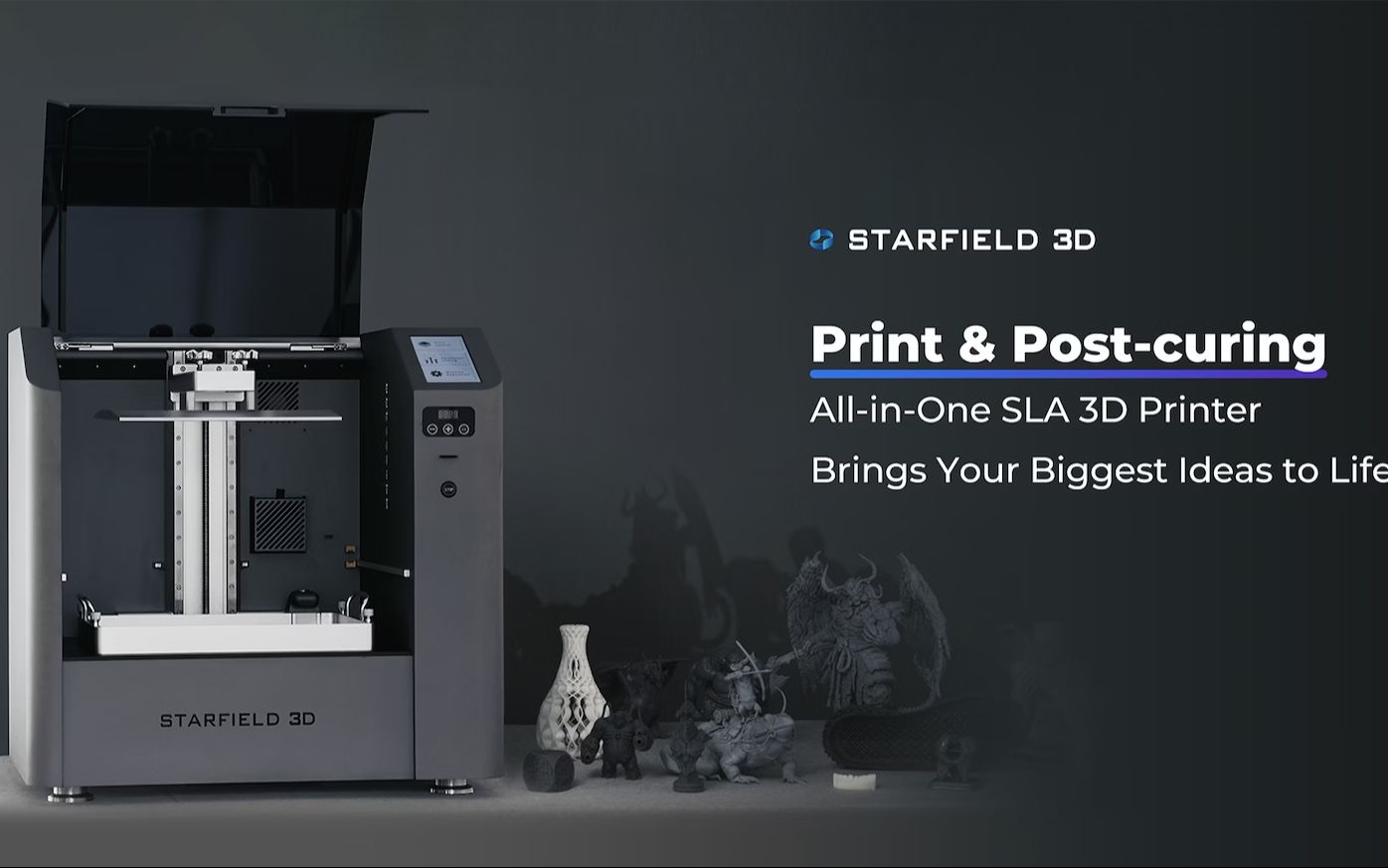 Kickstarter众筹热门项目 | STARFIELD 3D,大尺寸SLA光固化3D打印机