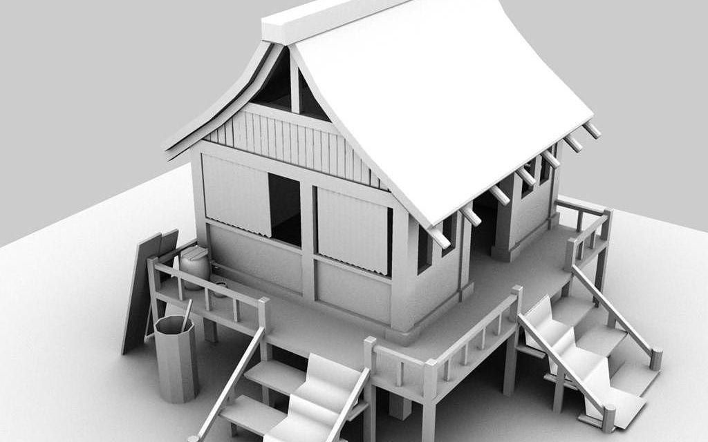 3ds max简易房子建模