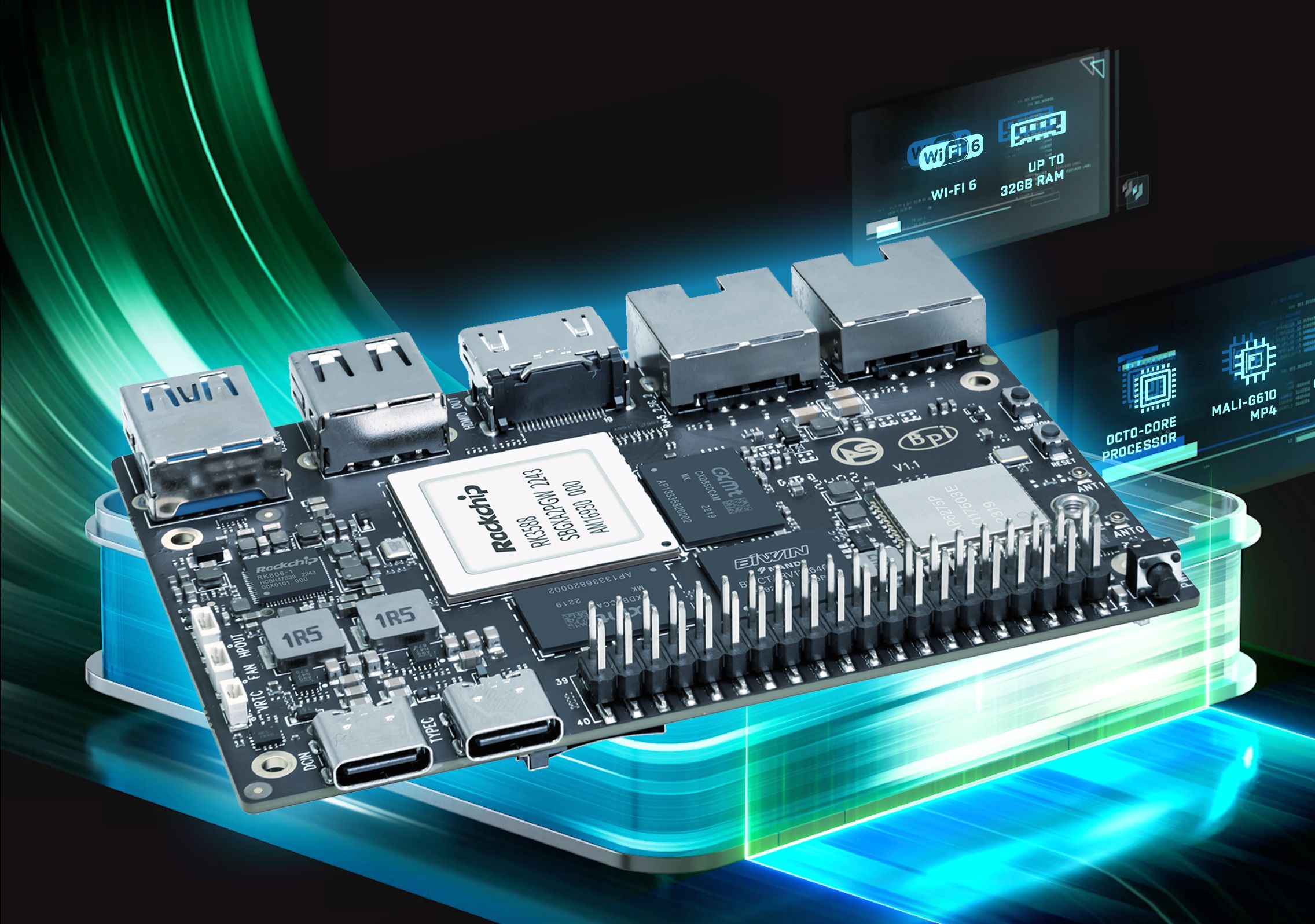 ArmSoM-Sige7 RK3588开发板LED电子屏拼接7680×4320显示方案