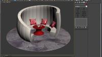3dmax入门建模教程——弧形卡座建模