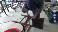 曾姨从大姐家拉回的旧家具,找个师傅翻新一下,价格便宜效果不错