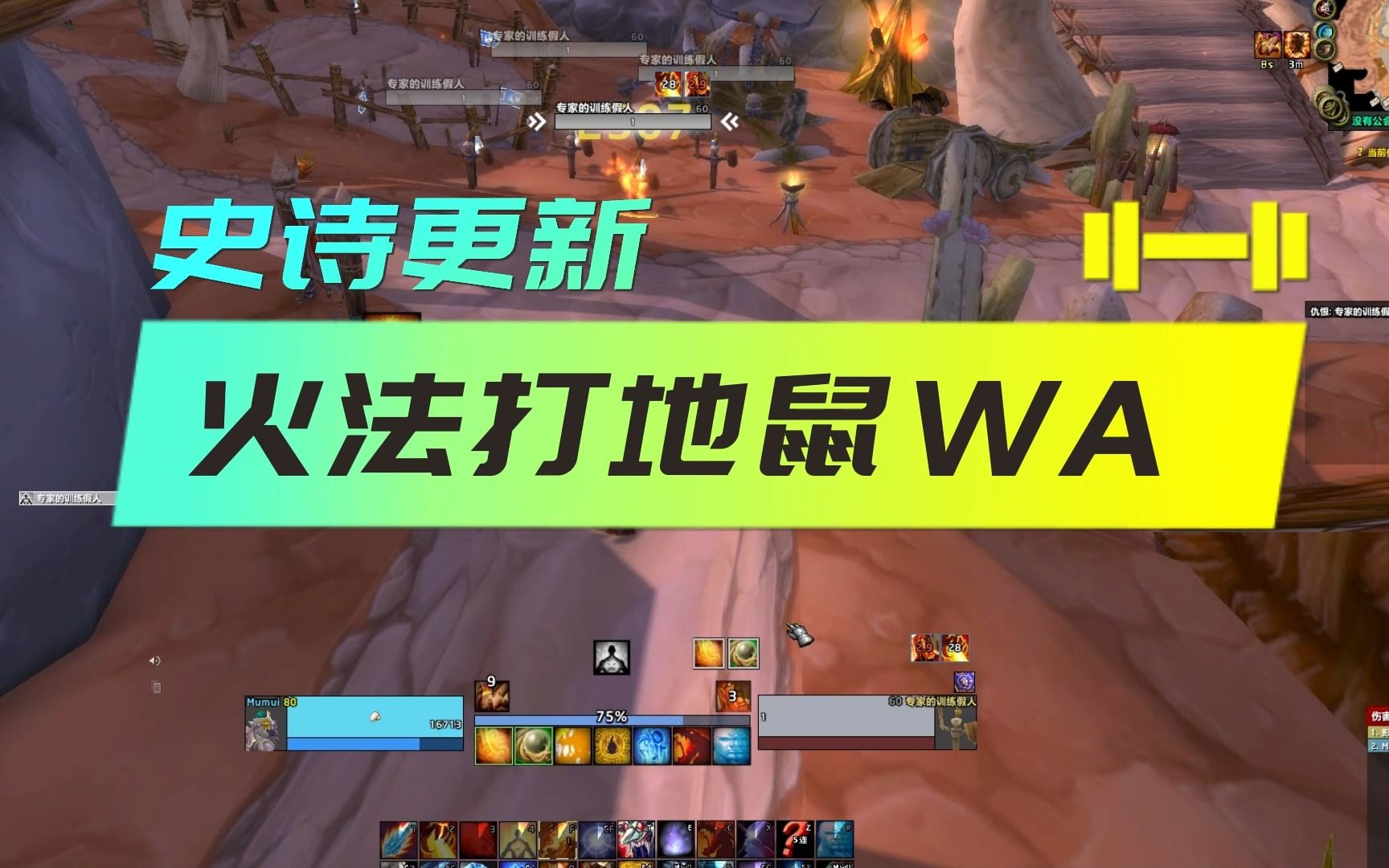 ...WA,让你无脑打出逆天DPS,冲榜利器,同时有多目标DOT监控_魔兽世界