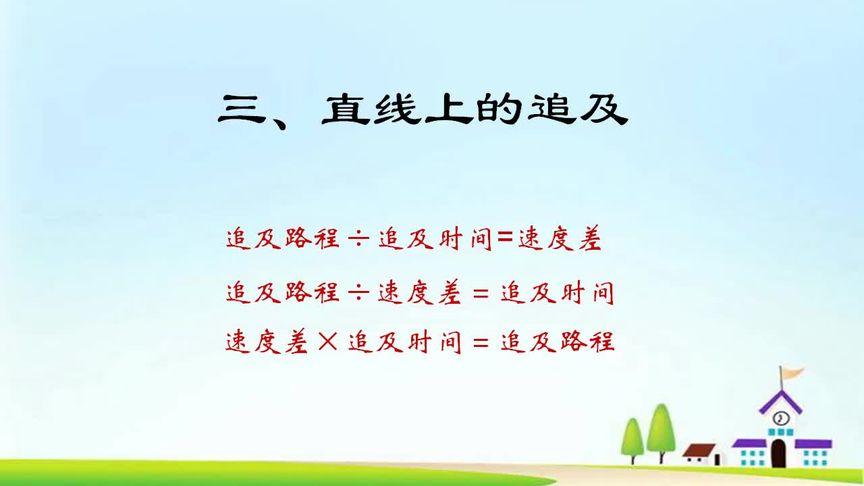 四年级行程问题——相遇问题转化成追及问题做起来更简便