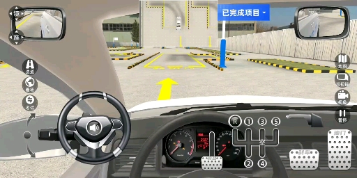 科目二五项连考,考场为虚拟的薛城支队驾考中心