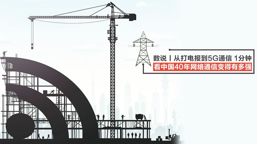 数说丨从打电报到5G通信 1分钟看中国40年网络通信变得有多强