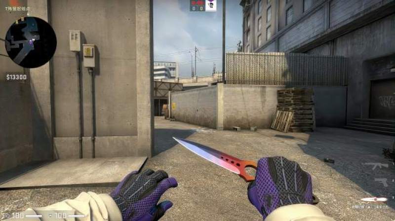 CSGO:150%渐变比例骷髅匕首!