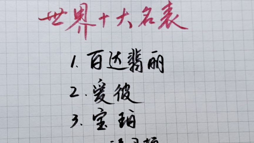 世界十大名表,劳力士竟然垫底,看看你的手表排第几