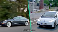 特斯拉 model3 对比 大众ID3电动车