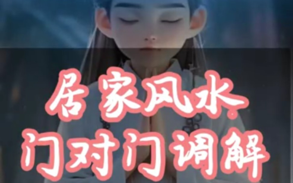 居家风水中,门对门化解方法