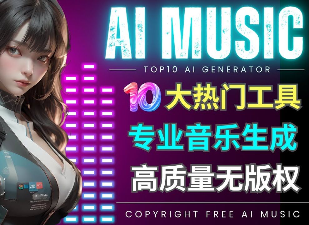 2024年10大AI音乐生成工具:无版权免费使用,高音质输出, 支持编辑...