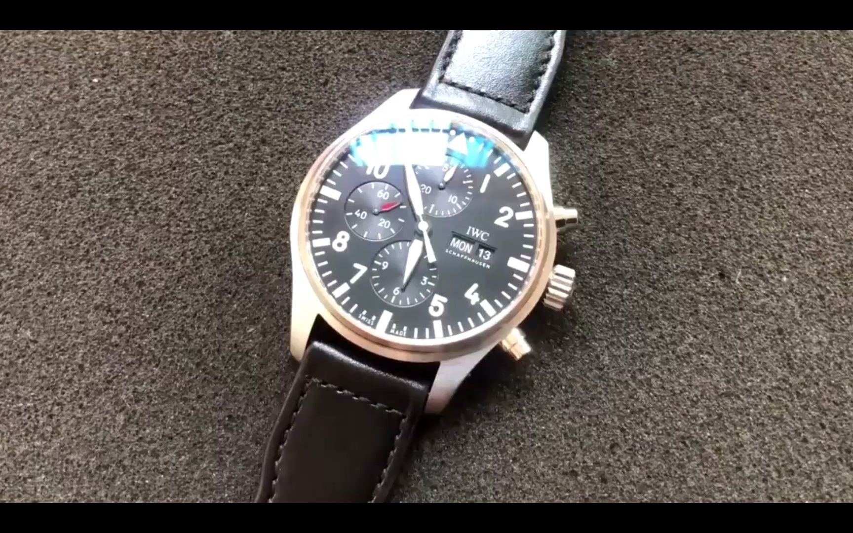 【教您如何正确操作机械计时码表】ZF万国飞行员计时,IWC万国多...