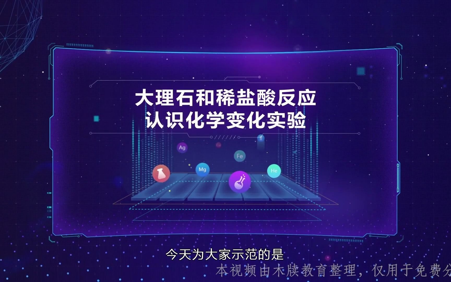 实验1-1(4)大理石和稀盐酸反应认识化学变化实验